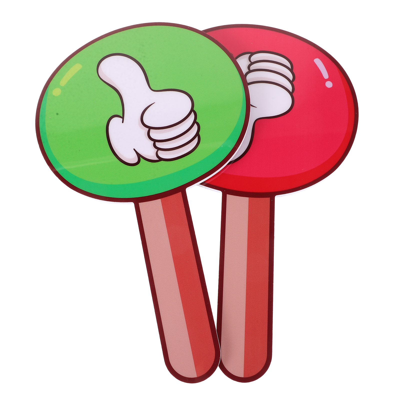 MLINS 2 Pcs Word Mapping Paddles Small White Board Hand Holding Sign ...