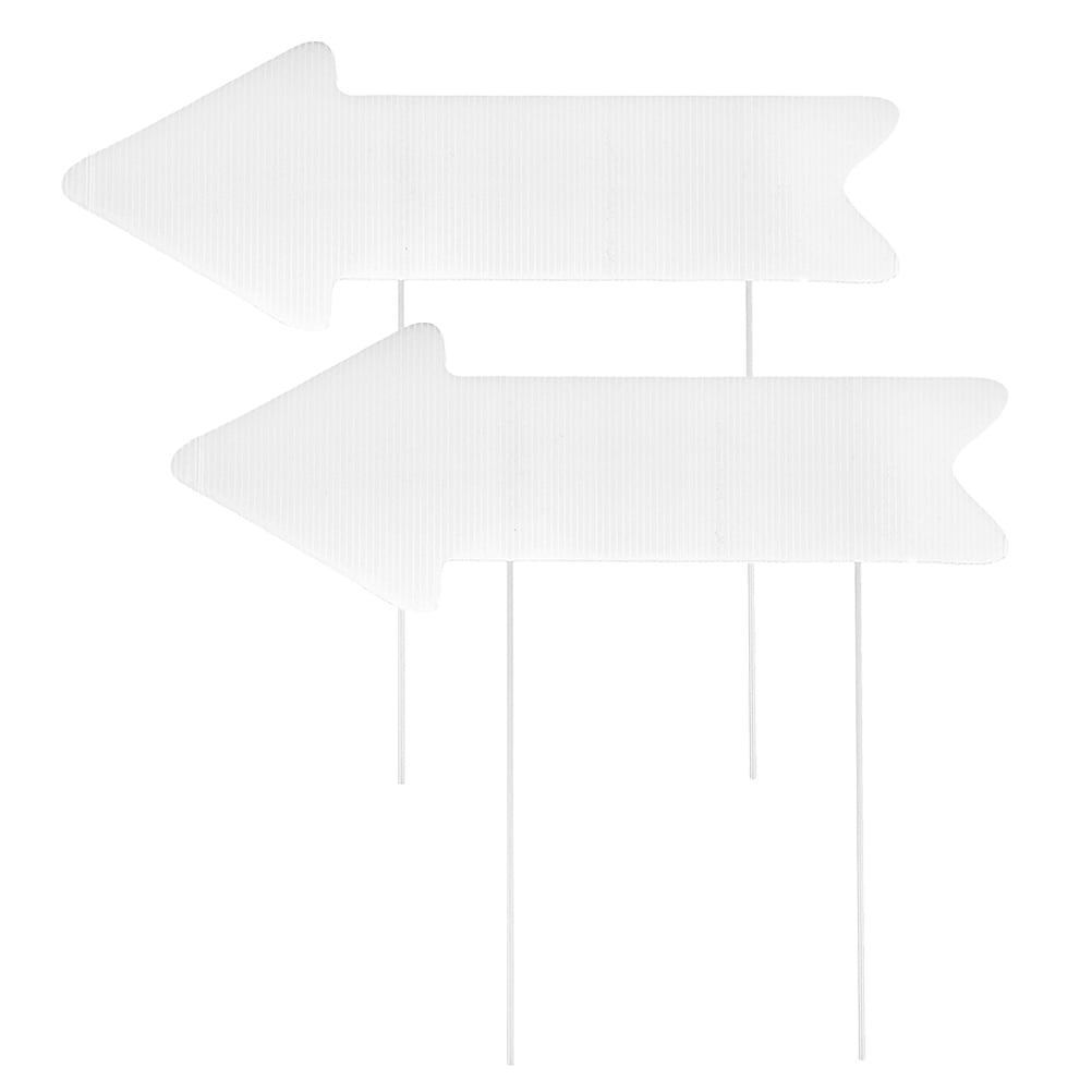 MLINS Reusable Plastic Yard Sign with Detachable Arrow for Outdoor DIY ...