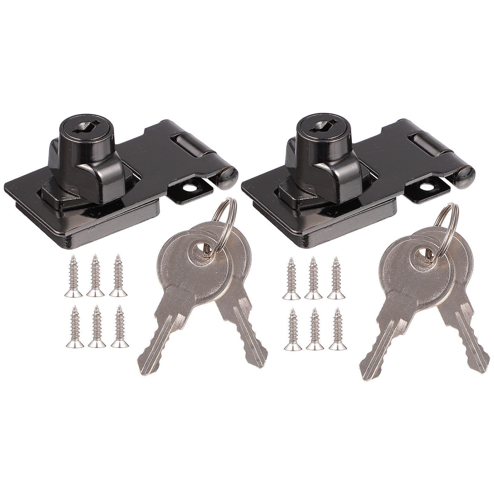 MLINS 2 Pcs inside Hasp Lock Home Security Locking Hasp Baby 6.5X3.5CM ...