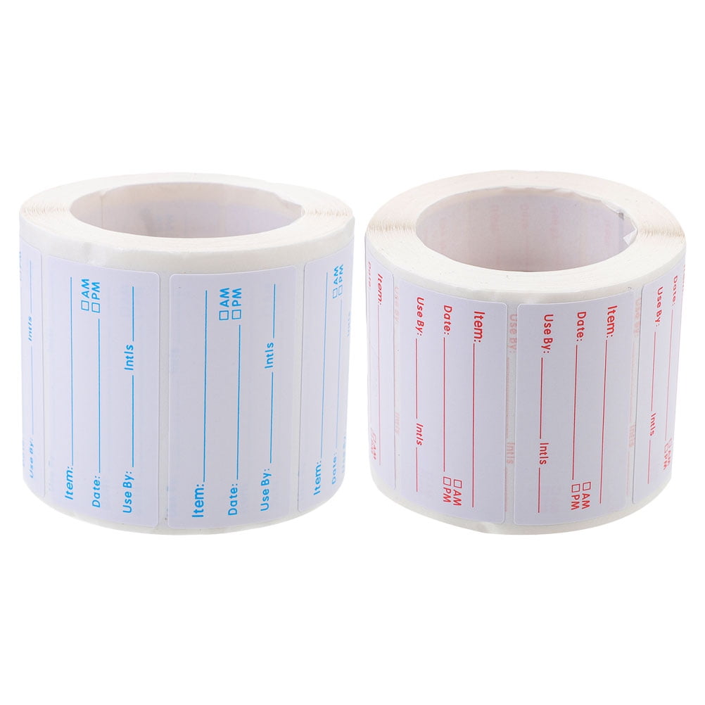 MLINS 2 Rolls Adhesive Stickers Custom Decor Dissolvable Food Labels ...