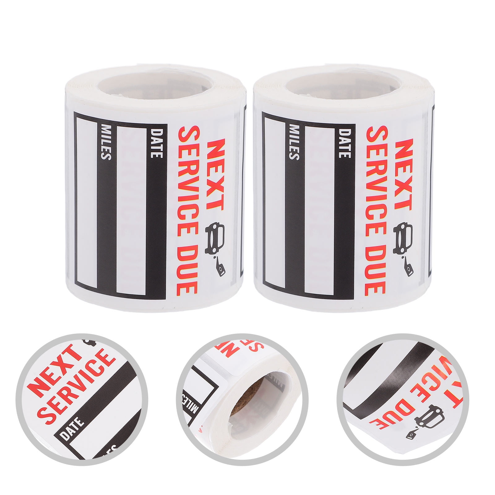 MLINS 2 Rolls Car Maintenance Labels Oil Change Stickers for Windshield ...