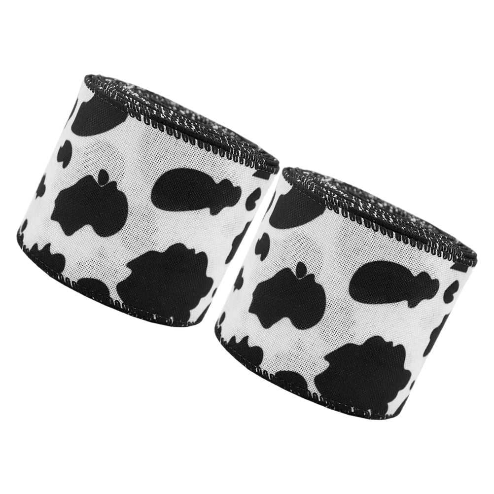 MLINS 2 Rolls Cow Print Ribbon Painted Decorations Wolf Mask Animal ...