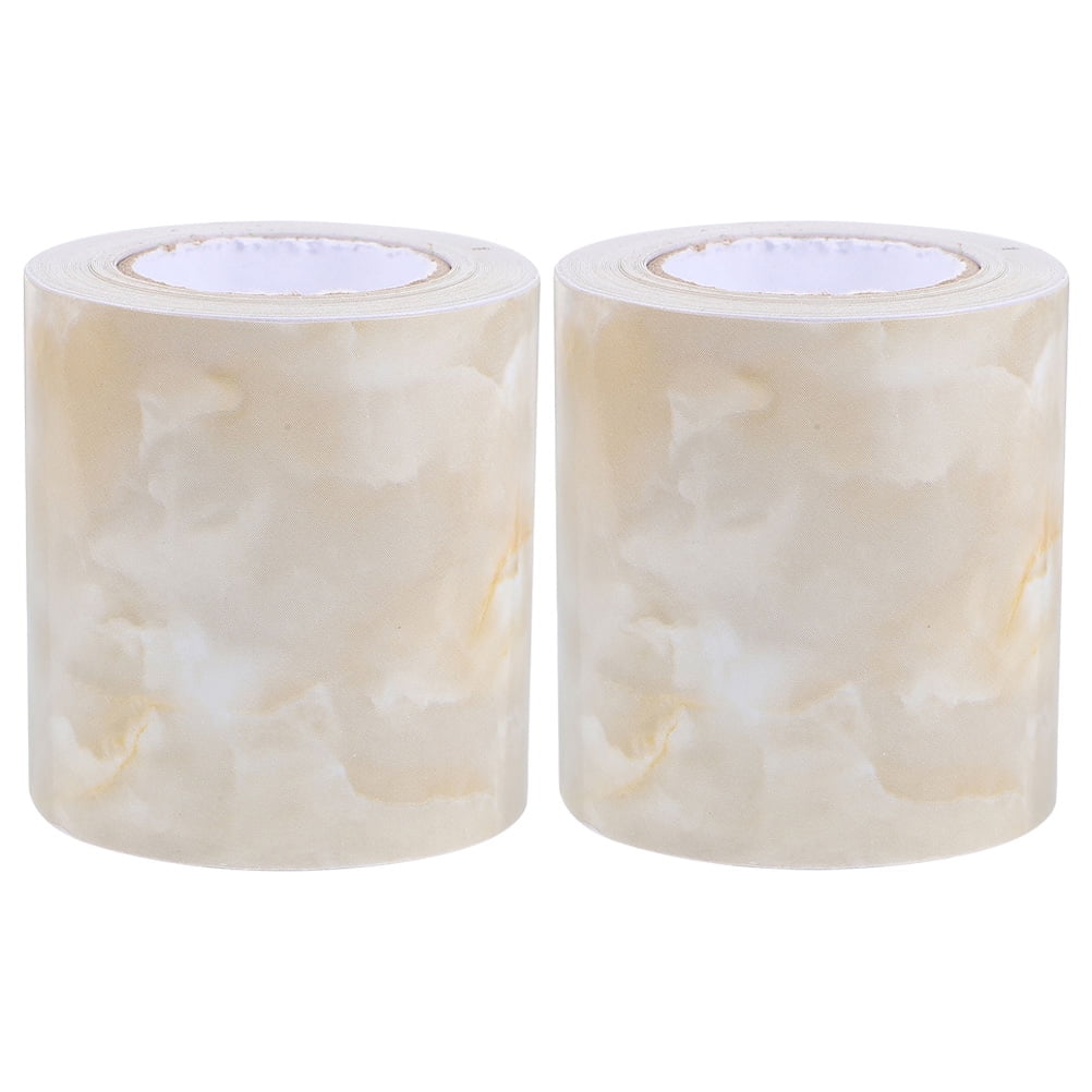 MLINS 2 Rolls Marble Sticker Countertop Wall Base Molding Trim Adhesive ...