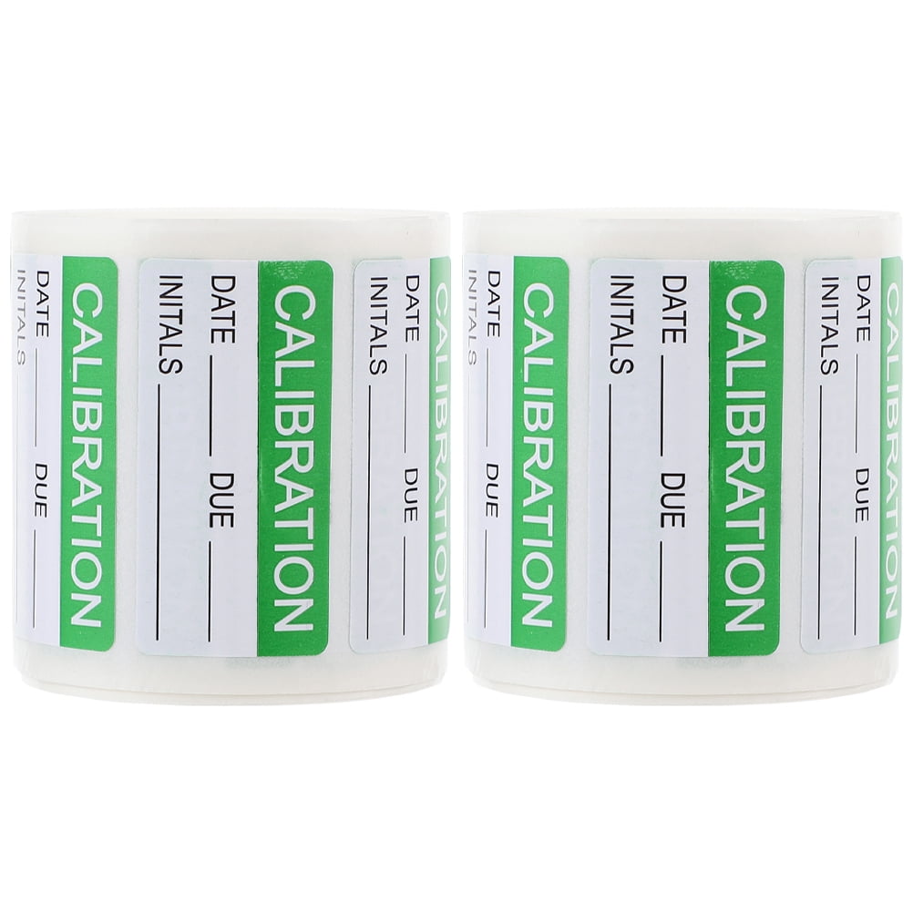 MLINS 2 Rolls Of Quality Control Calibration Stickers Self-Adhesive ...