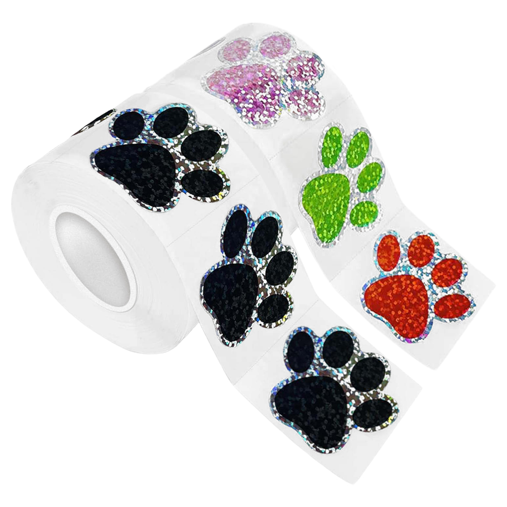 MLINS 2 Rolls Paw Print Wall Art Poster Stickers Baby Hand Footprint ...