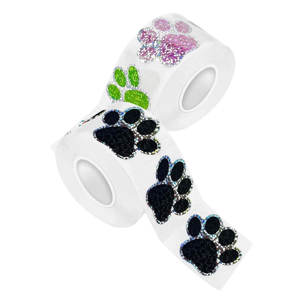 MLINS 2 Rolls of Wall Sticker Lovely Wall Sticker Dog Paw Print Wall ...