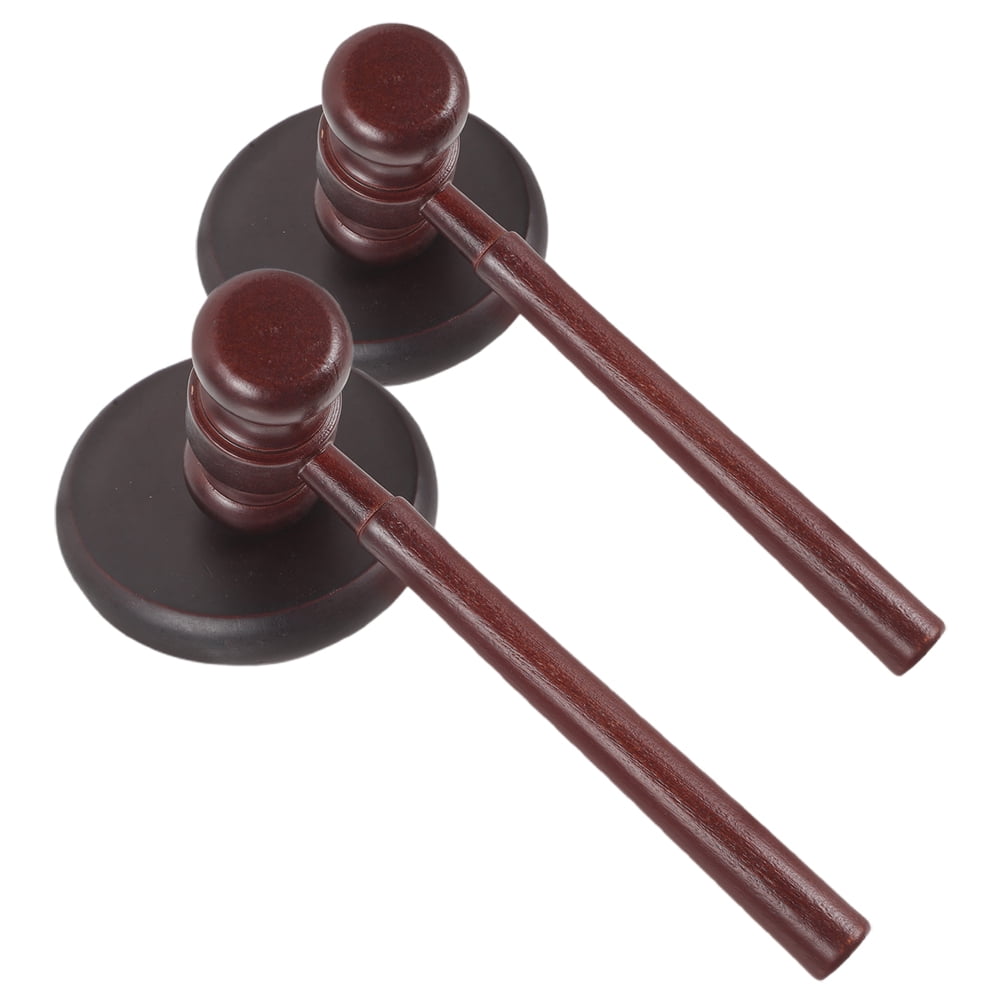 MLINS 2 Set Black Gavel And Block Set Wooden Gavel And Sound Block Set ...