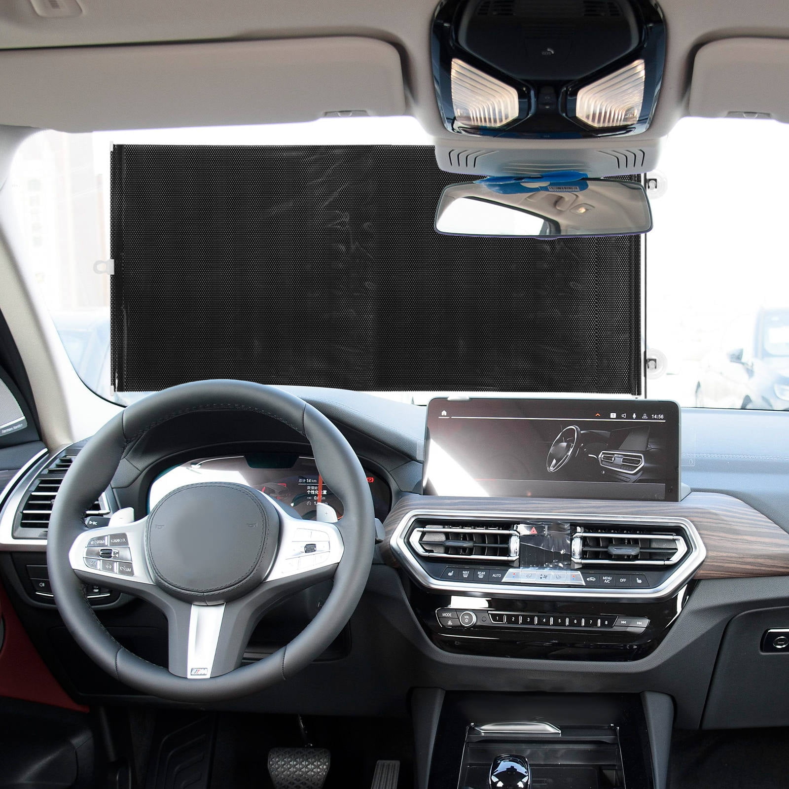 MLINS 2 Set Insulated Telescopic Sun Blinds Car Window Shades Curtain ...