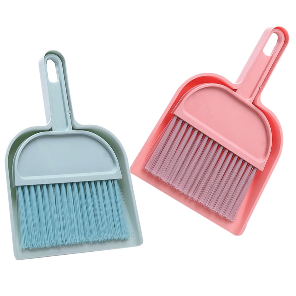 MLINS 2 Set of Mini Broom Dustpan Set Desktop Small Dustpan Brush Set ...