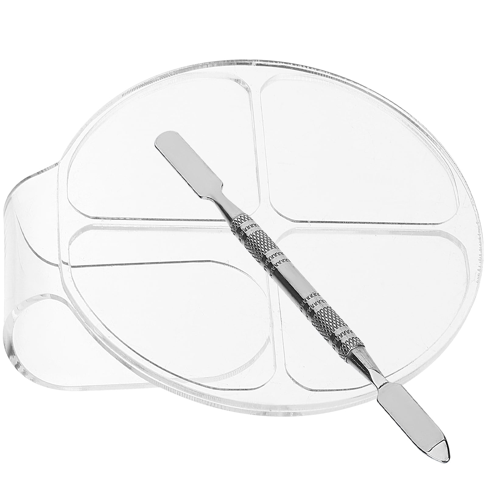 MLINS 2 Sets Acrylic Powder Chassis Makeup Kit Color Mixing Palette ...