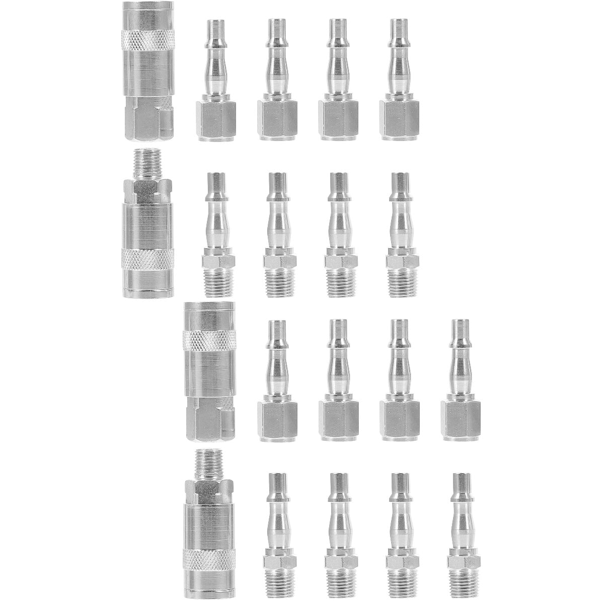 MLINS 2 Sets Air Hose Connector Iron Crimp Fitting Air Compressor ...