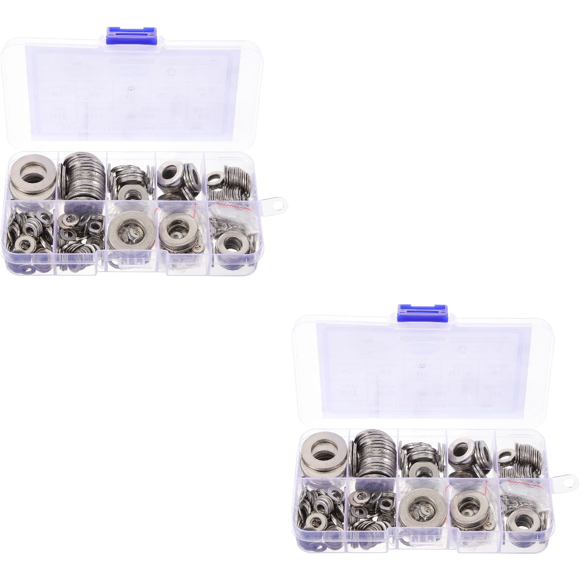 MLINS 2 Sets Assorted Washer Flat Stainless Steel Lock Washer Screw ...