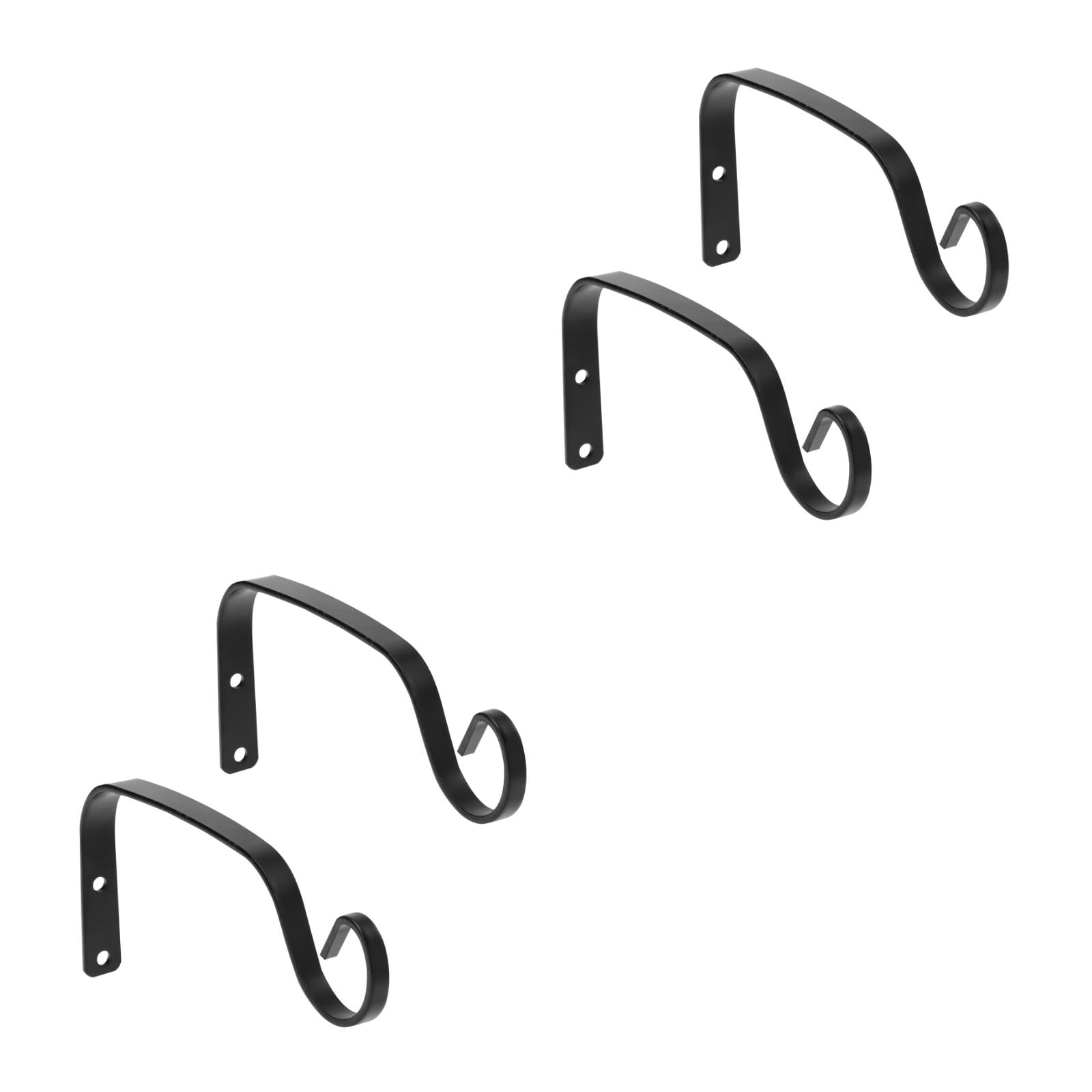 MLINS 2 Sets Basket Hanging Brackets Wall Hanging Holders Garden Iron ...