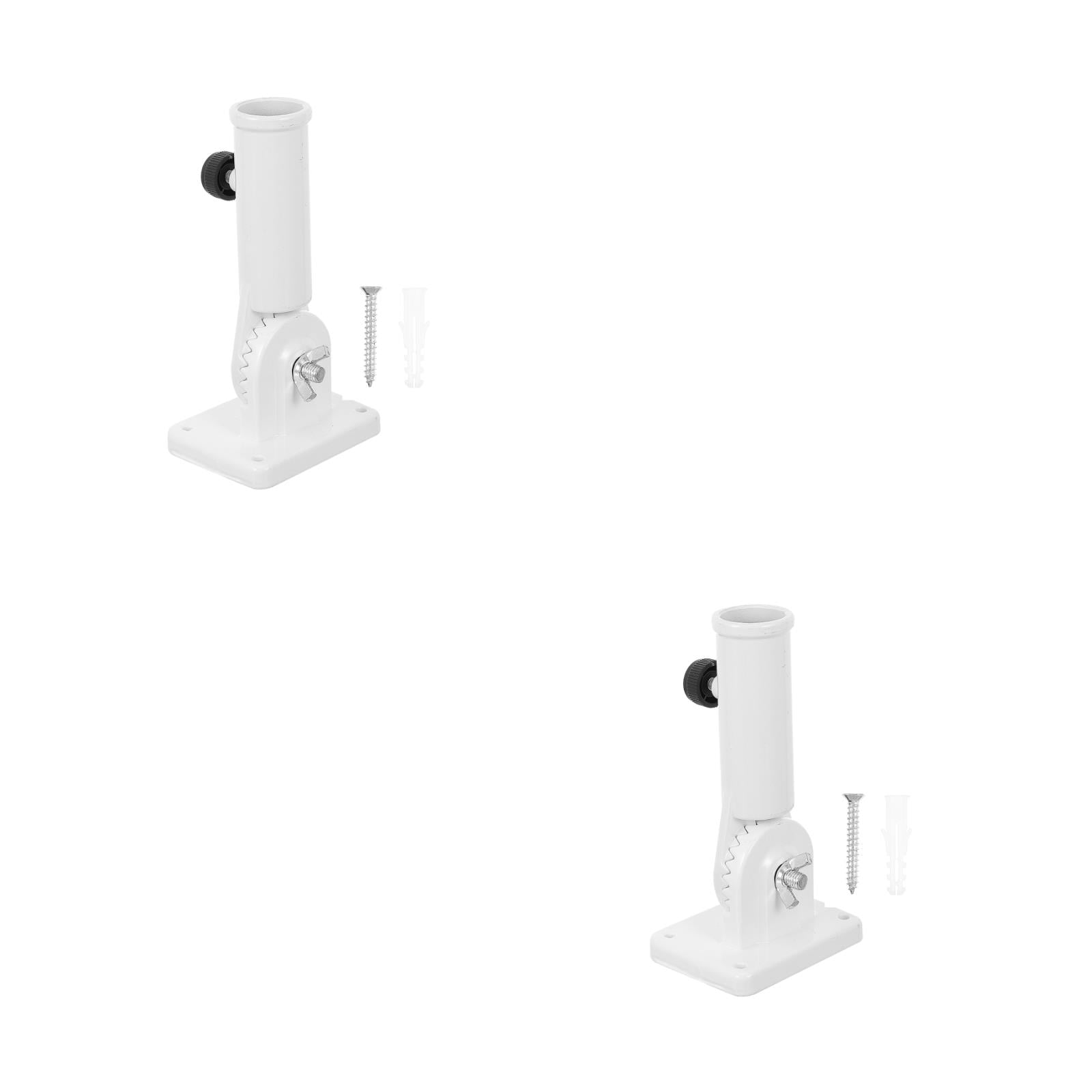 MLINS 2 Sets Flag Pole Mounting Base Adjustable Flag Pole Holder Flag ...