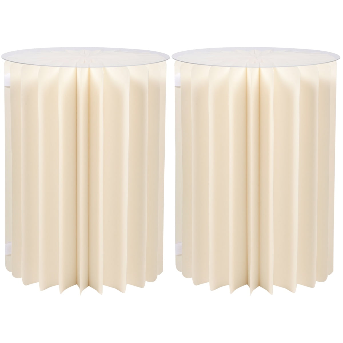 MLINS 2 Sets Folding Paper Column Stand Wedding Paper Pillar Wedding ...