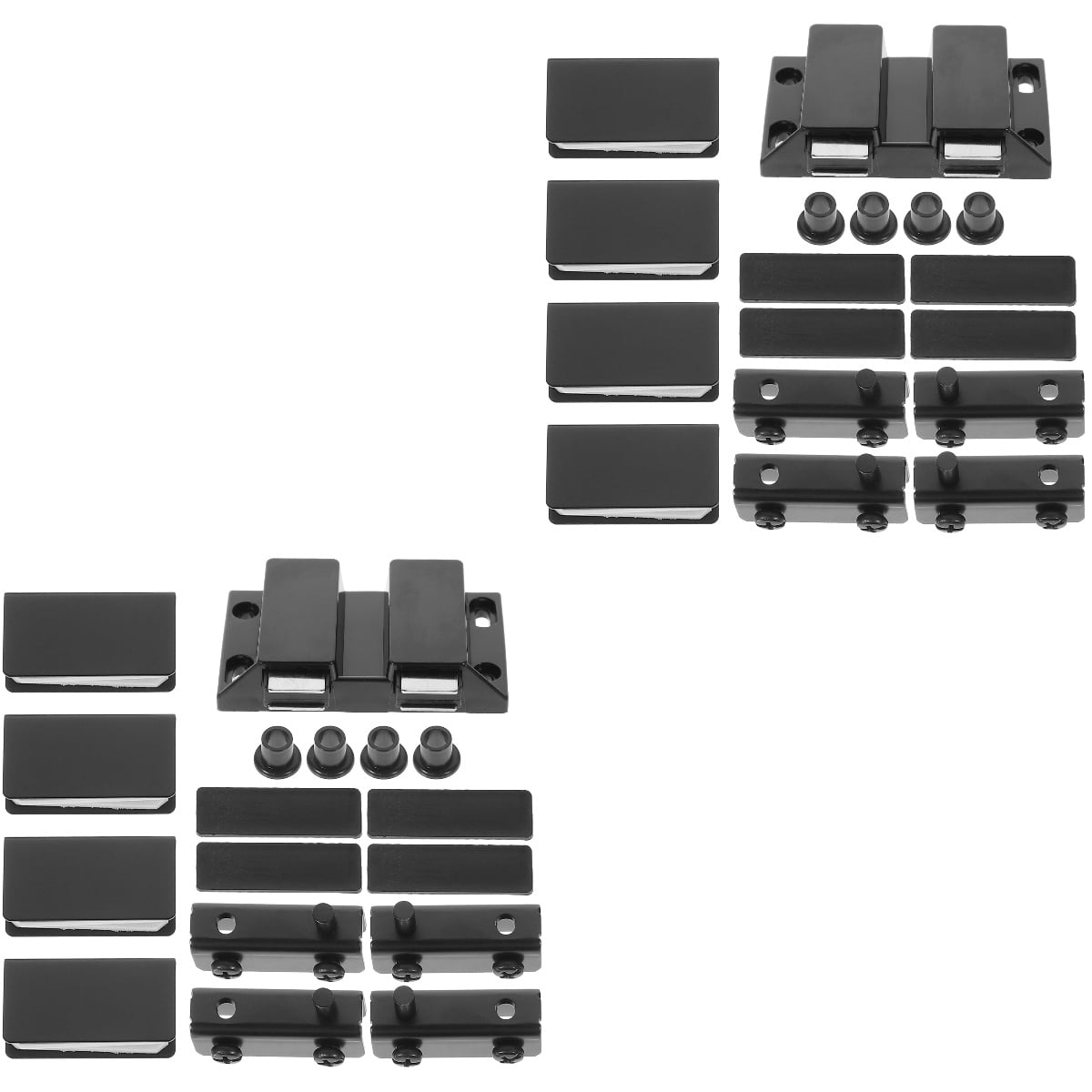 MLINS 2 Sets Glass Door Hinge Magnetic Corner Cabinet Hinge Invisible ...