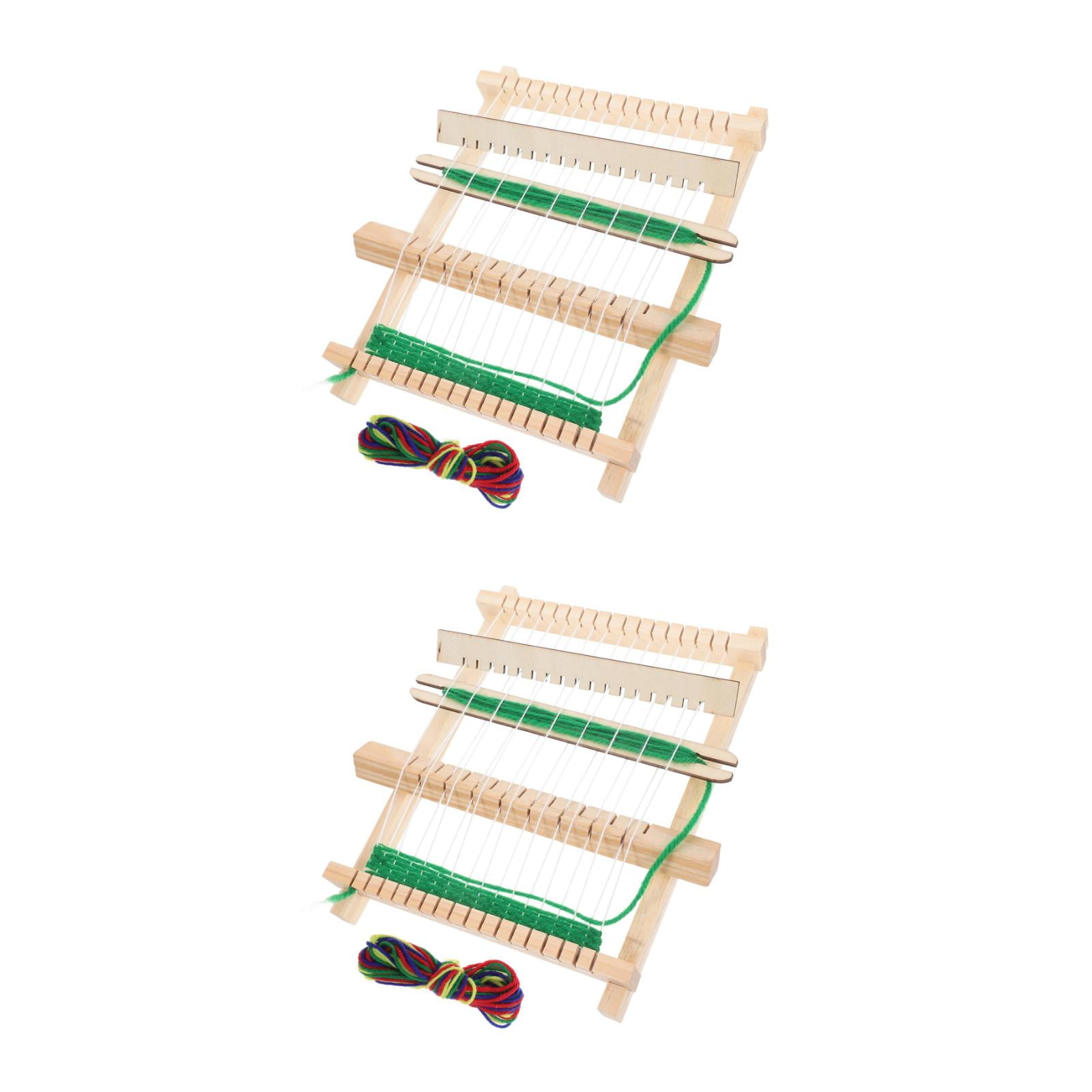 MLINS 2 Sets Handcraft Weaving Device DIY Knitting Loom Wooden Frame ...