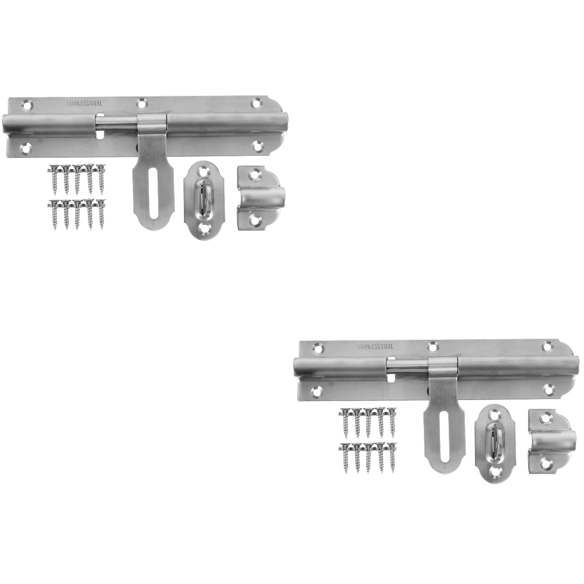 MLINS 2 Sets Lock Interior Exterior Door Window Sliding Lock Slide Gate ...