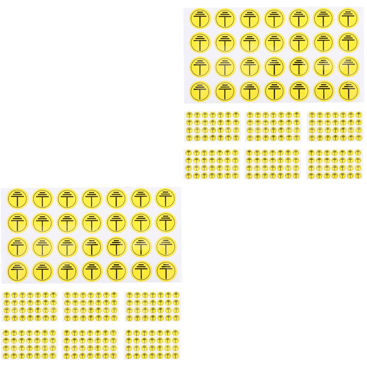 MLINS 2 Sets Machinery Safety Sign Stickers Safety Stickers Ground ...