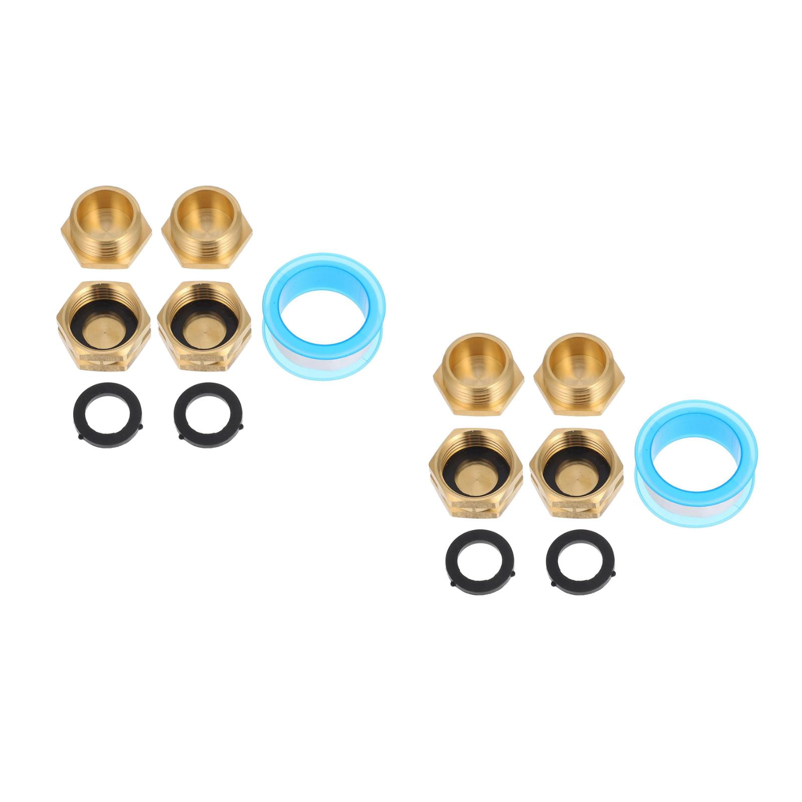 MLINS 2 Sets Metal Hose Thread Adapters and Fittings Garden Hose ...
