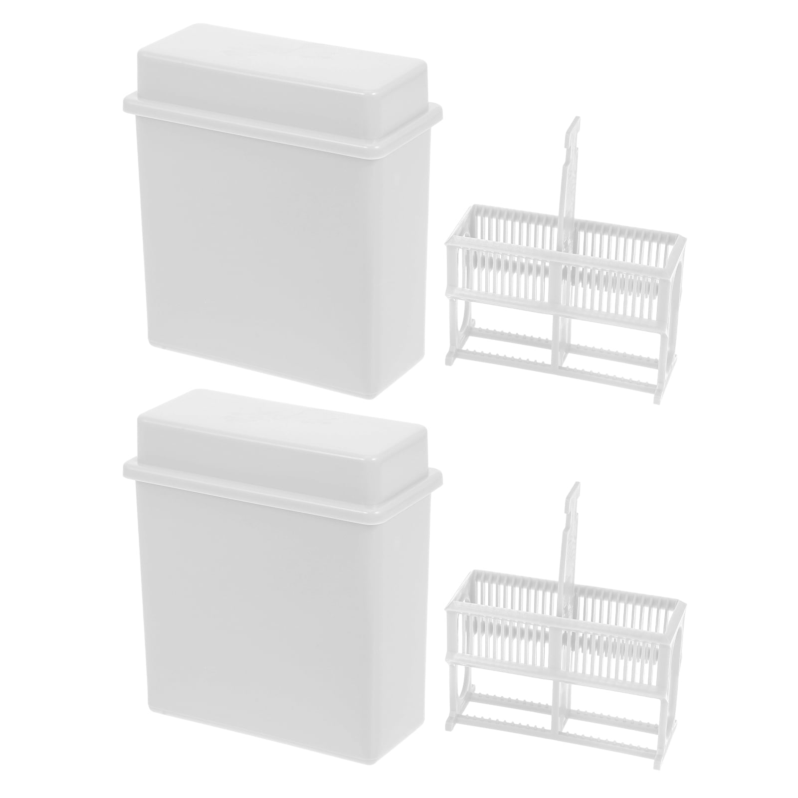 DINHEAROM Microscope Slides Staining Jar And Rack Rectangular 2 Sets 11 ...