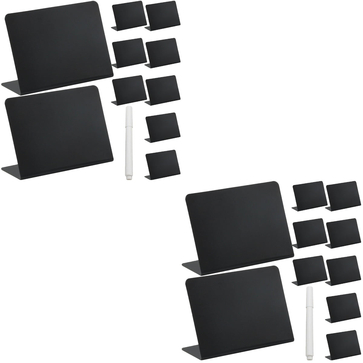 MLINS 2 Sets Mini Chalkboard Signs Small Blackboard Sign Tabletop ...