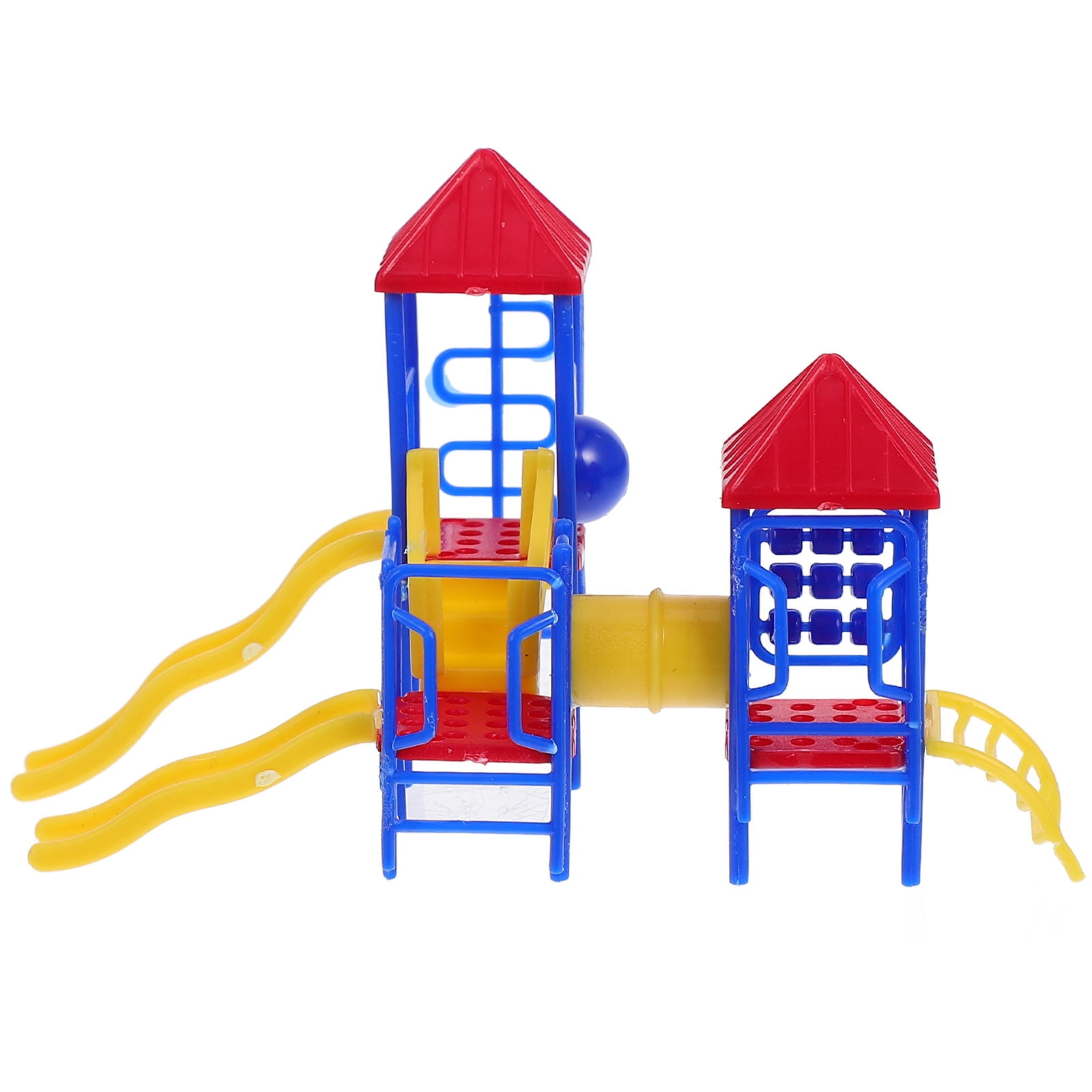 MLINS 2 Sets Mini Playground Model Mini Children's Playground Model ...