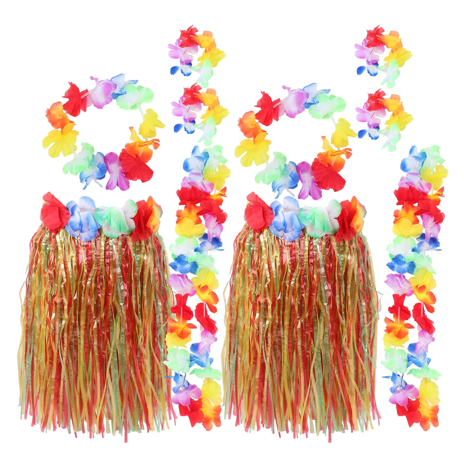 PTOOTP Hawaiian Leis Skirt Set Cloth Material Party Decoration For All ...