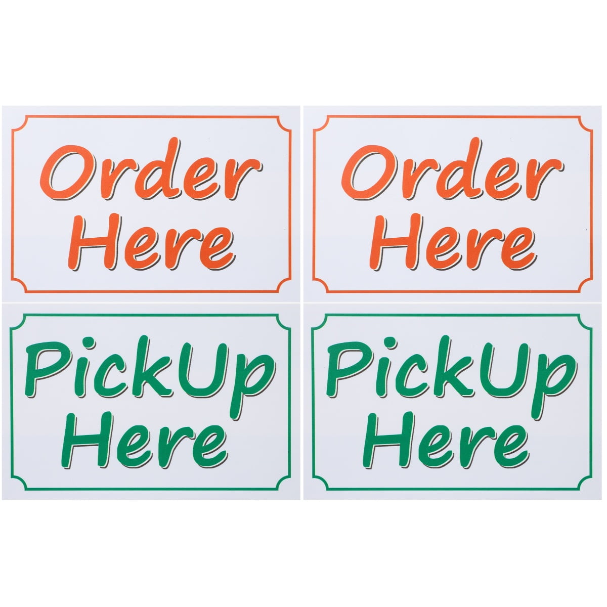 MLINS 2 Sets Pickup Here Sticker Notification Sticker Order Here Signs ...