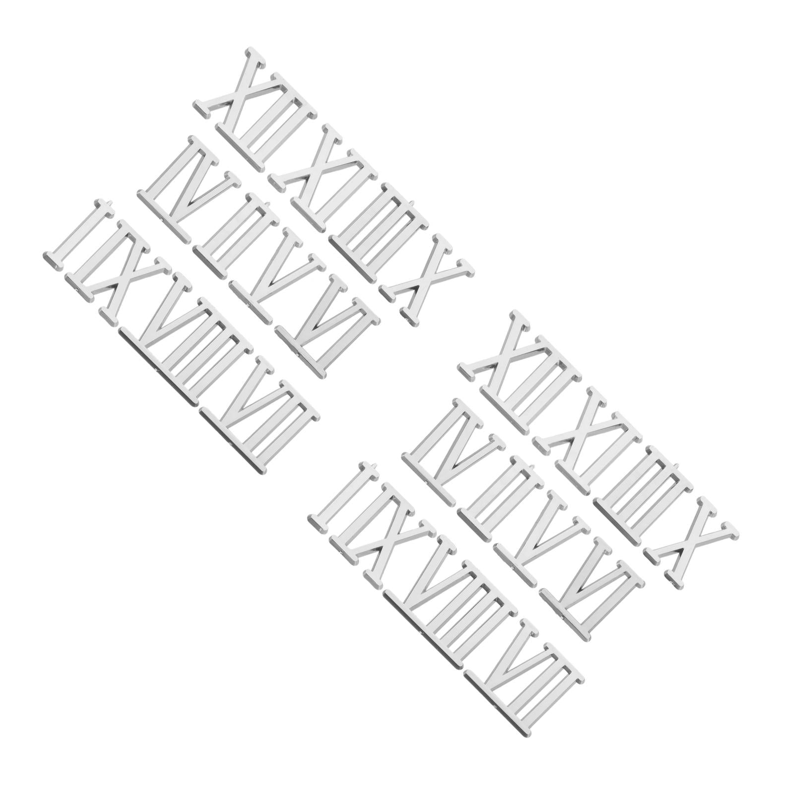 MLINS 2 Sets Roman Number Clock Numerals Replacement 3 cm Clock ...
