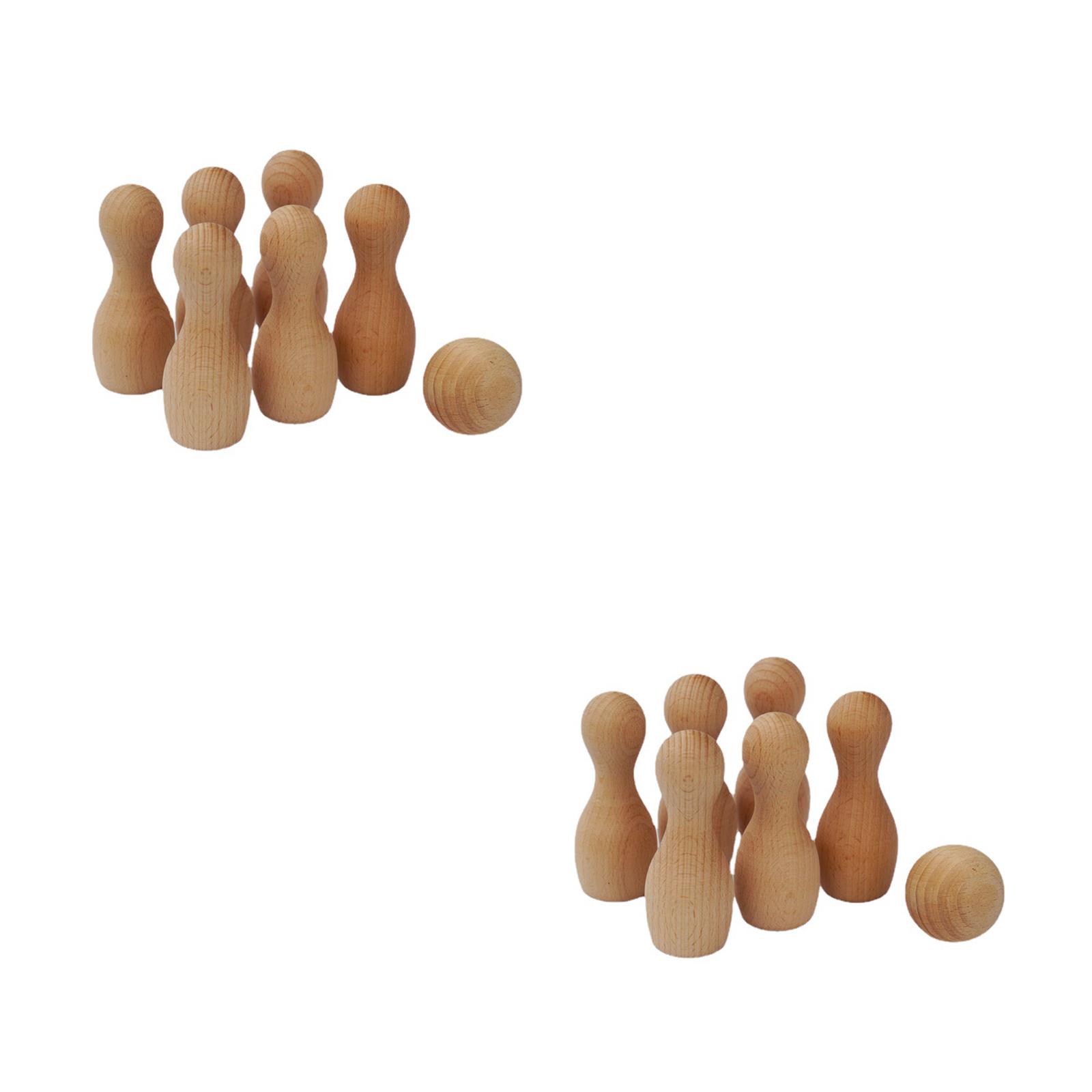 MLINS 2 Sets Toss Balls Game Kit Sports Development Bowling Toys Parent ...