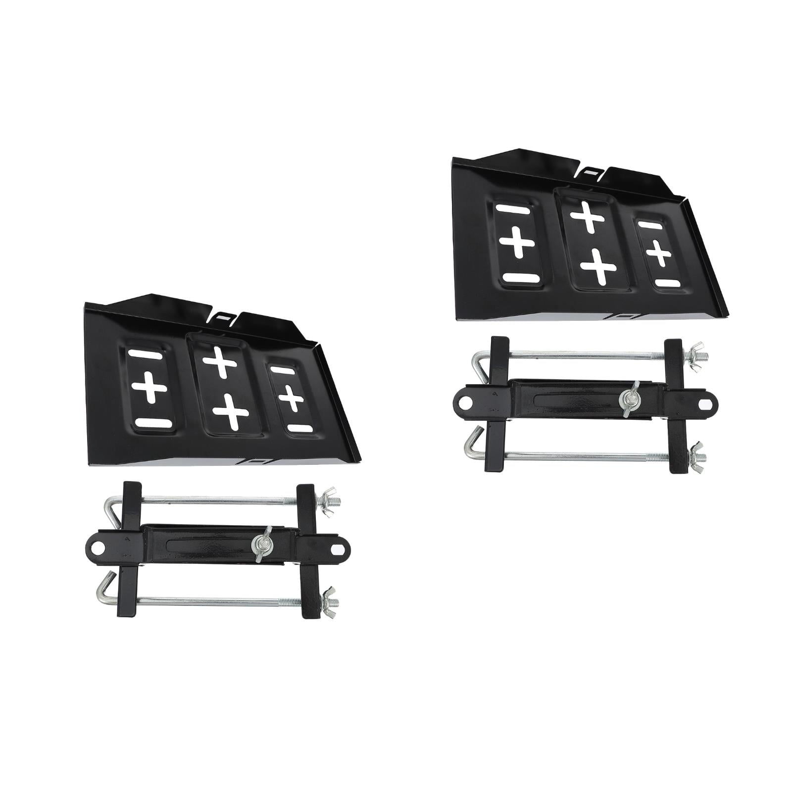 MLINS 2 Sets Universal Battery Trays Metal Battery Mount Storage ...