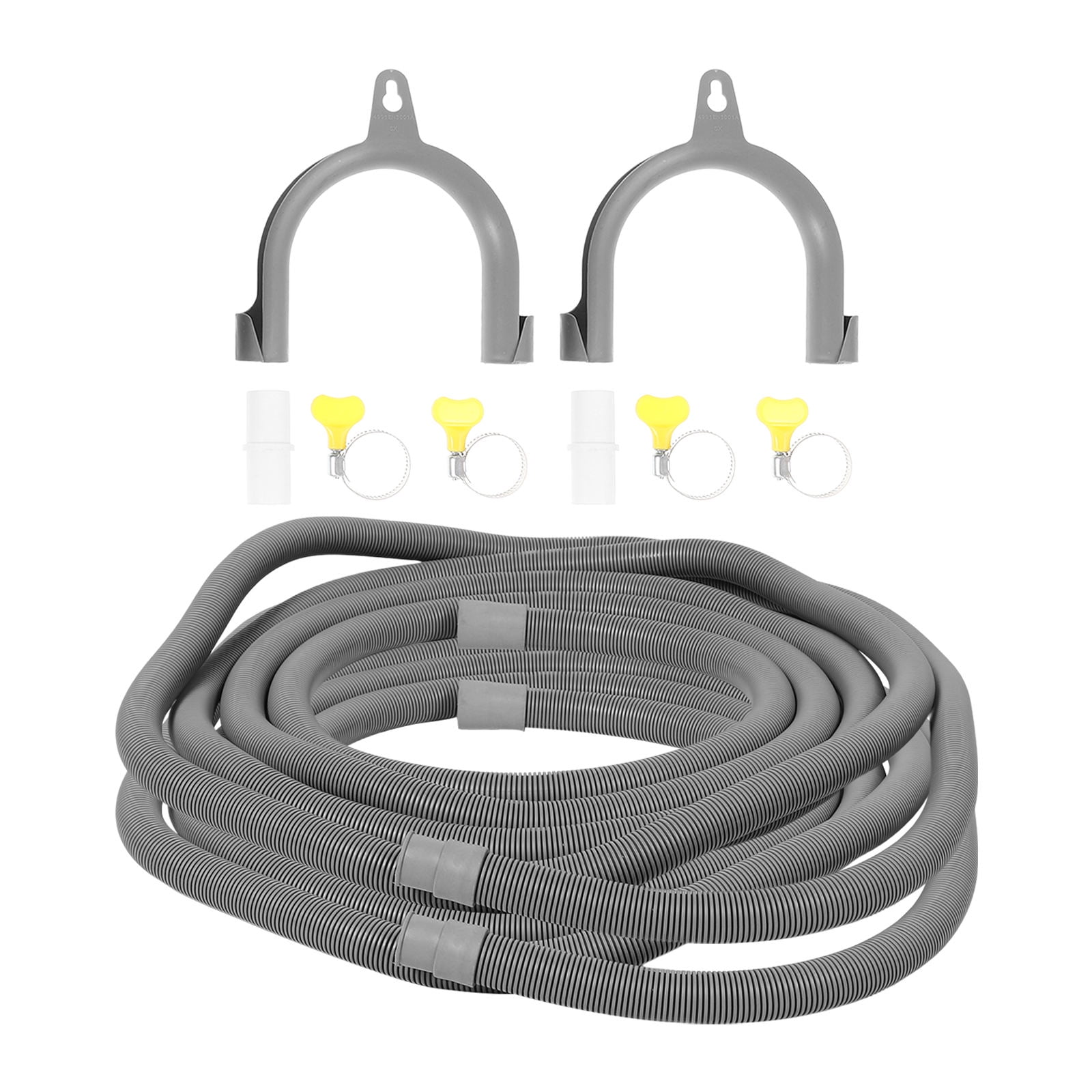 MLINS 2 Sets Washing Machine Drain Hose Universal Dishwasher Drain Hose Extension Kits Flexible ...