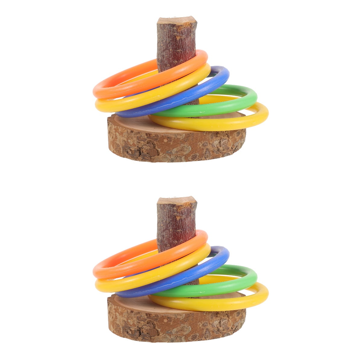 MLINS 2 Sets of Bird Training Toy Bird Ring Toy Parakeet Intelligence ...