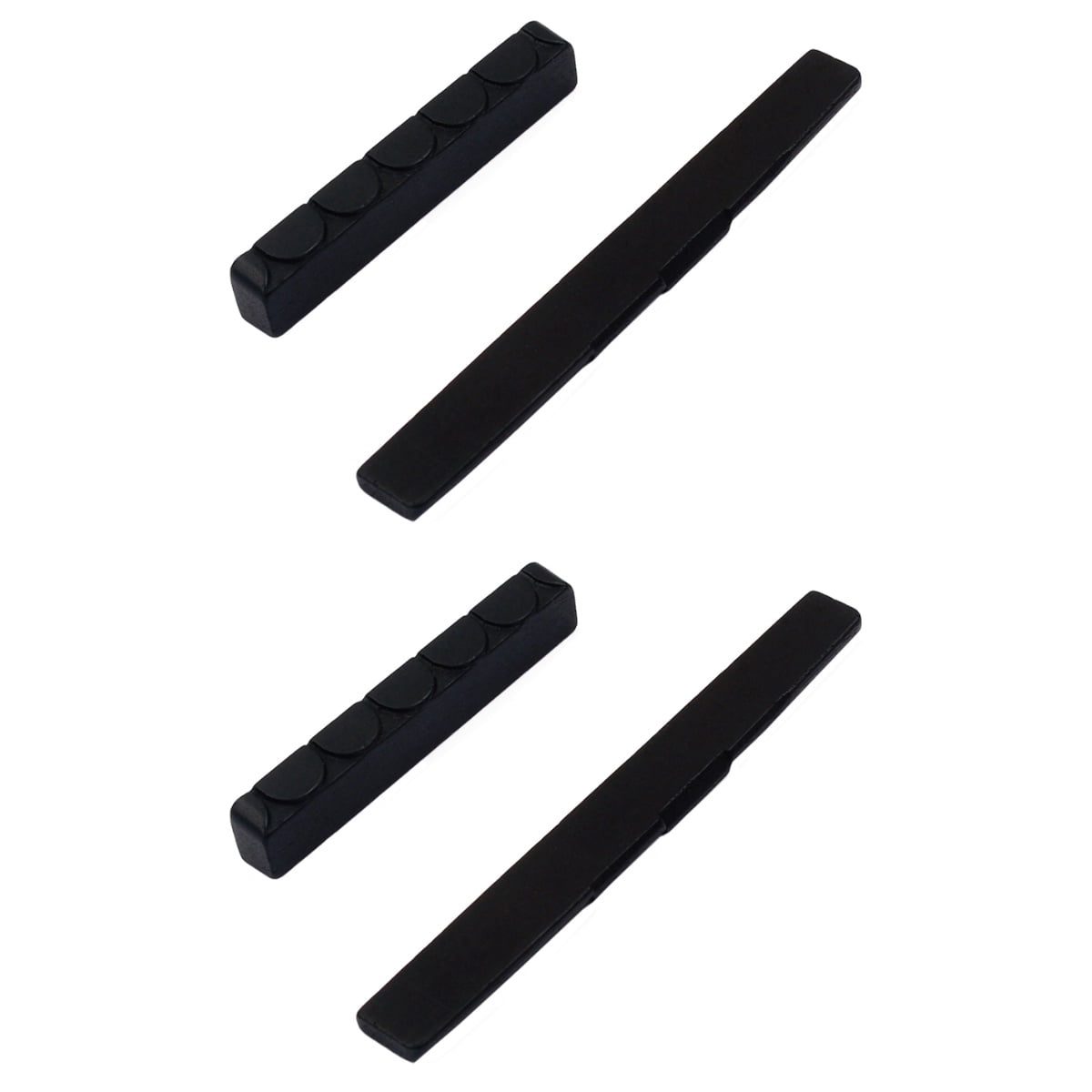 MLINS 2 Sets of Classical Guitar Bridge Nut Saddle Made of Ebony for 6 ...