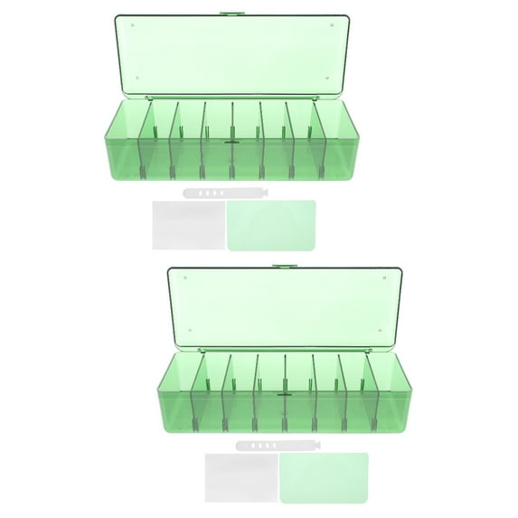 MERRYHAPY Cable Box Pet Green For Adults 2 Sets 10.41X3.93X2.95in ...