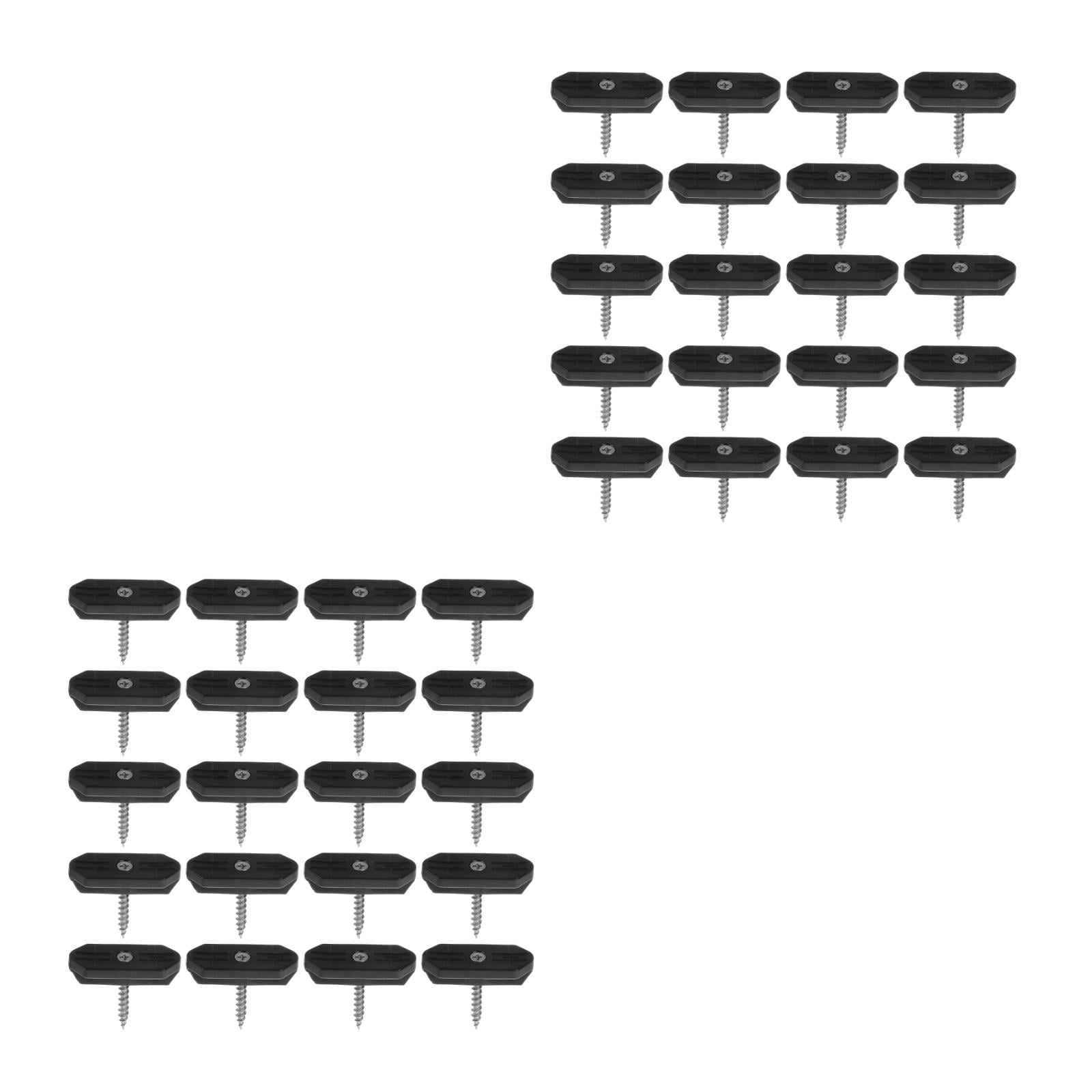 MLINS 2 Sets of Deck Fasteners Plastic Clips with Screws for Composite ...