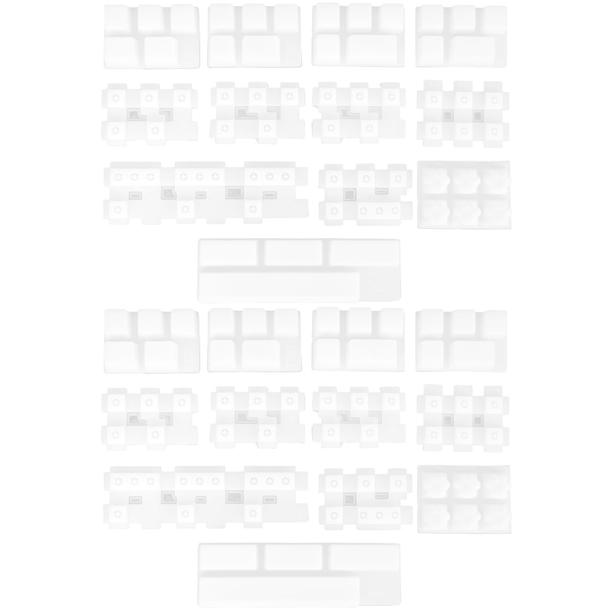 MLINS 2 Sets of Easy Demoulding Keycaps Diy Mold Silicone Epoxy Mold ...