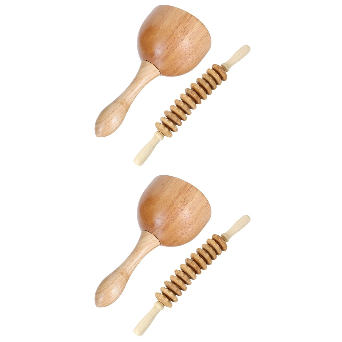 MLINS 2 Sets of Handheld Guasha Roller Manual Massager Practical ...