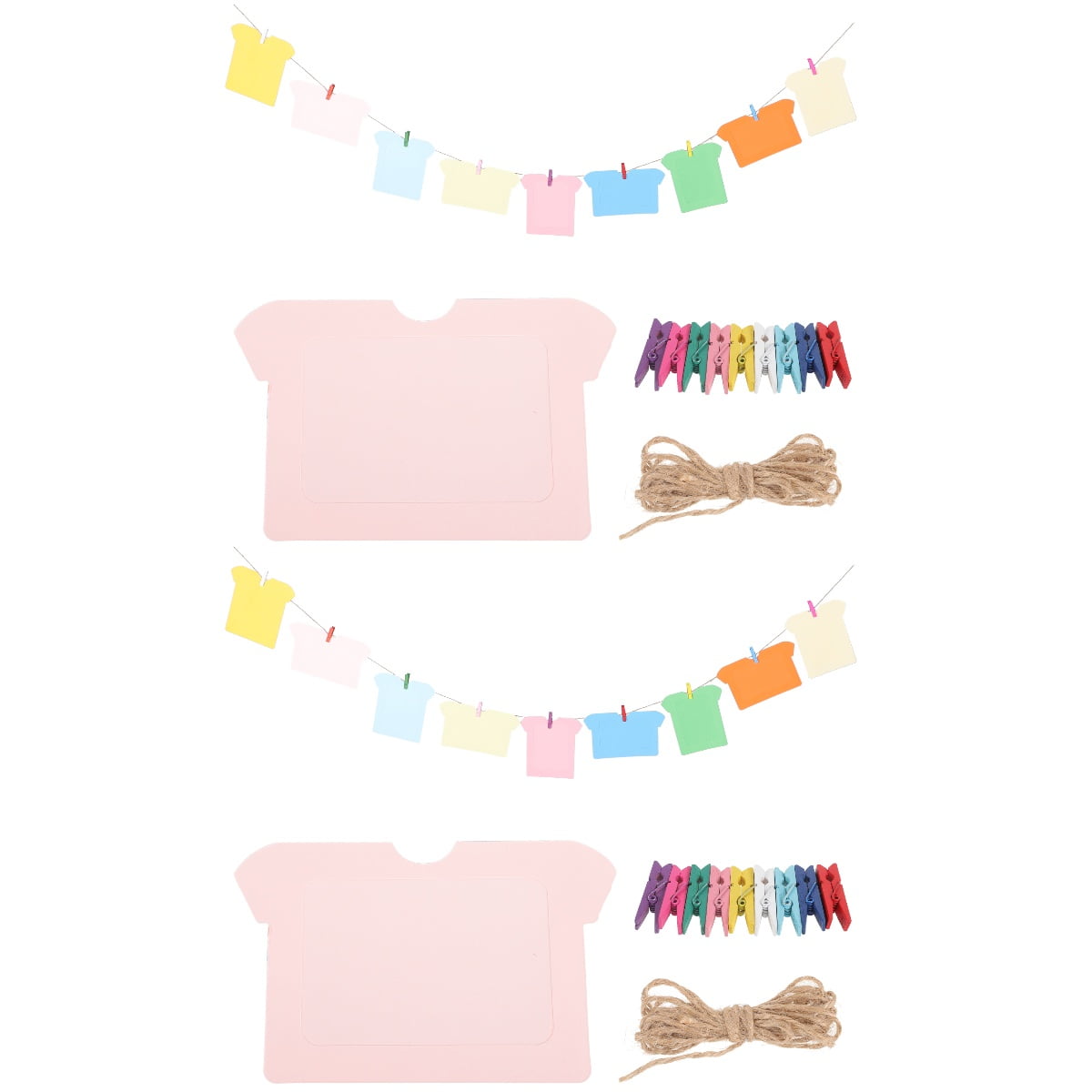 MLINS 2 Sets of Wall Hanging Picture Holder Paper Photo Frame Blank ...