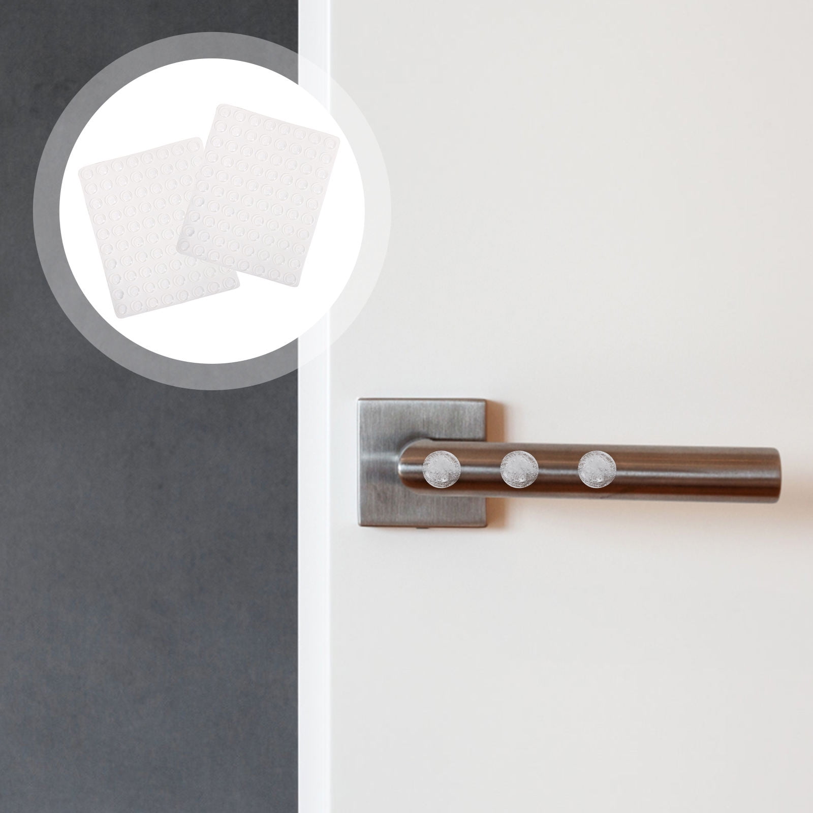 DINHEAROM Door Bumpers For Cabinets White 160Pack 0.3X0.3X0.07In ...