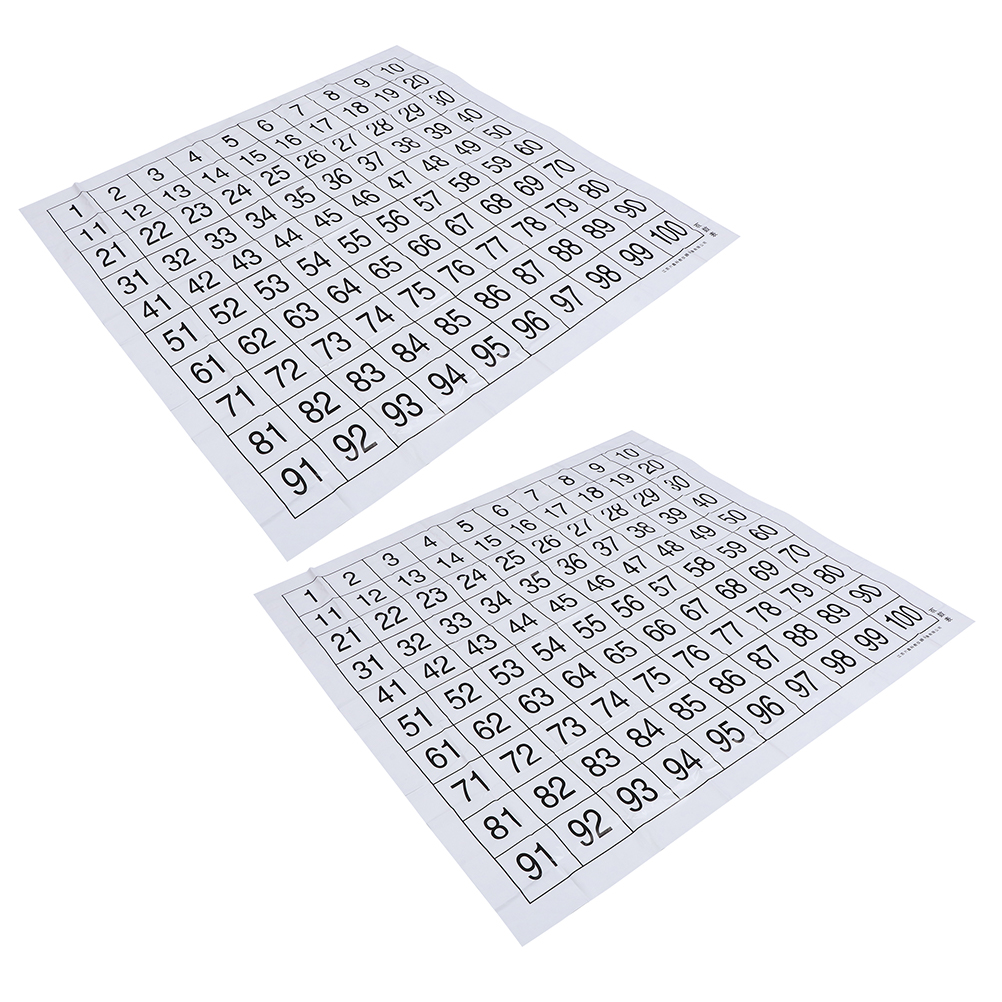 MLINS 2 Sheets Hundreds Table Number Stickers Reward Chart Toys for ...