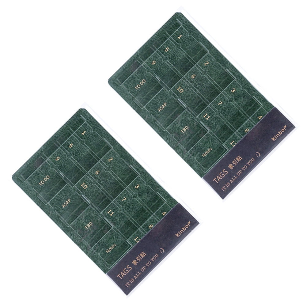 MLINS 2 Sheets Index Label Tabs Planner Stickers Bookmarks Nail Binder ...