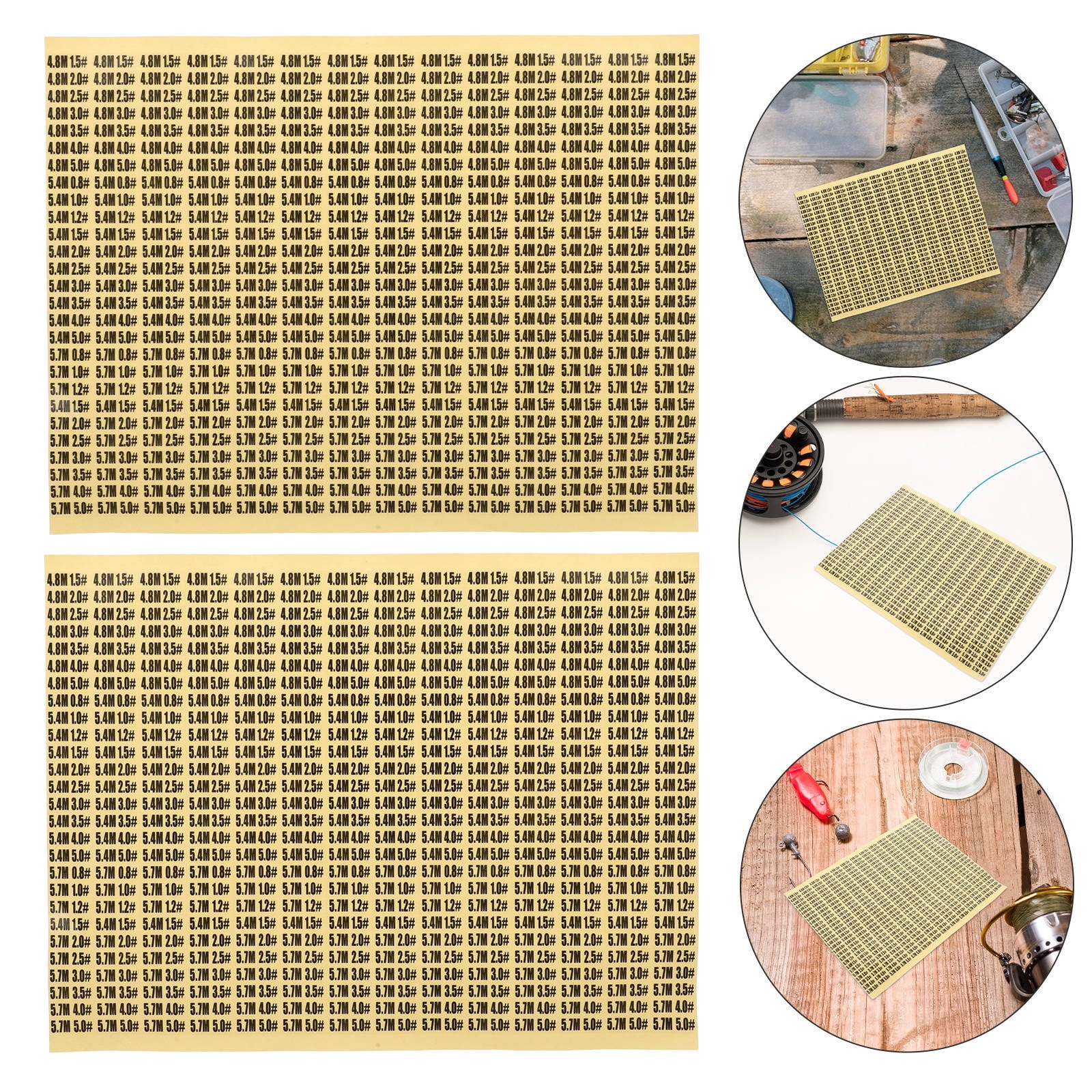MLINS 2 Sheets of Adhesive Fishing Number Sticker Fishing Organization ...
