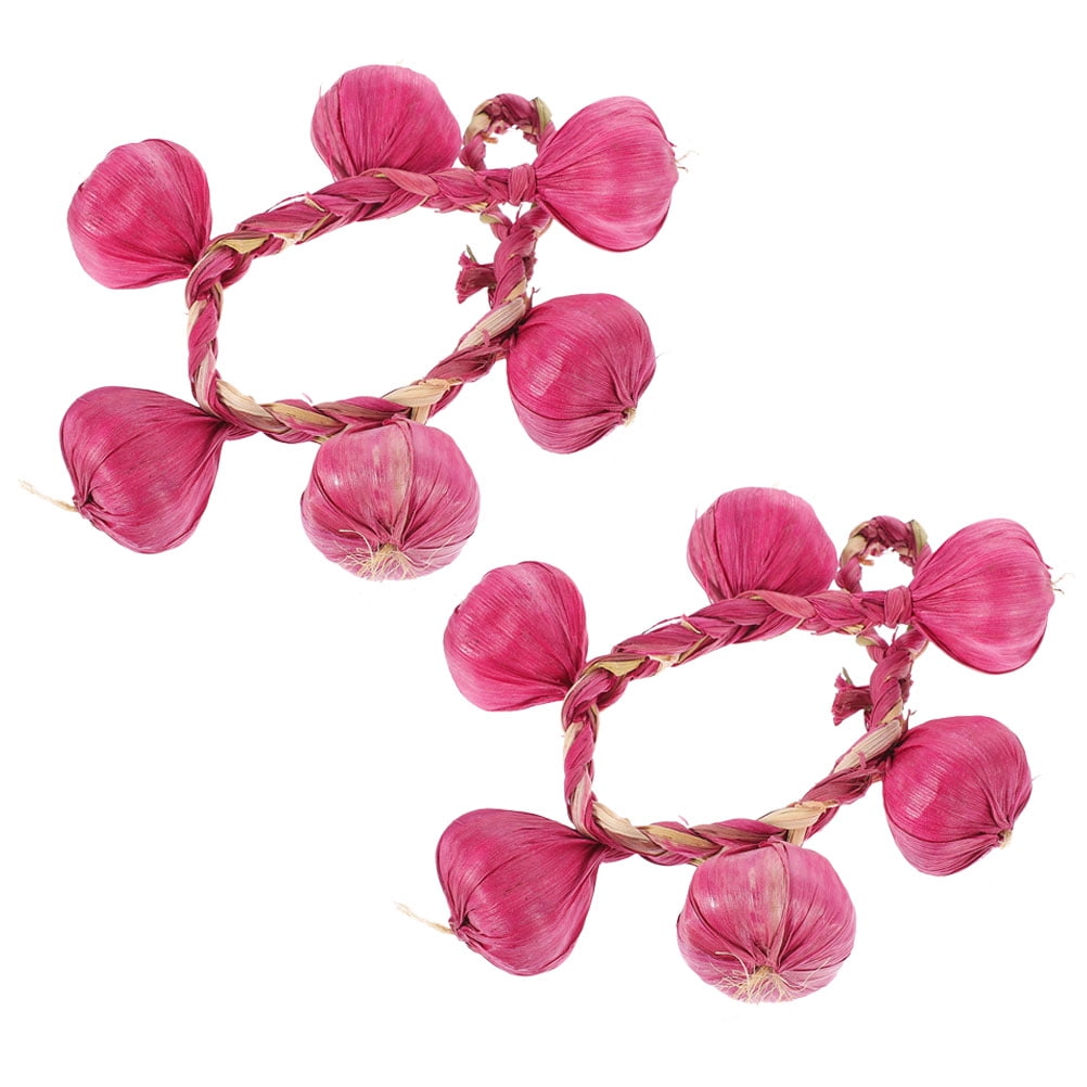 MLINS 2 Strings Onion Shaped Decorations Garlic Skewers Lifelike Models ...