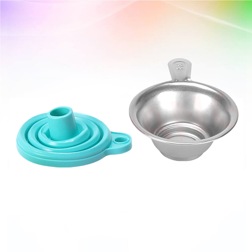 MLINS 2 in 1 Resin Transferring Funnel Set Silicone Foldable Funnel ...