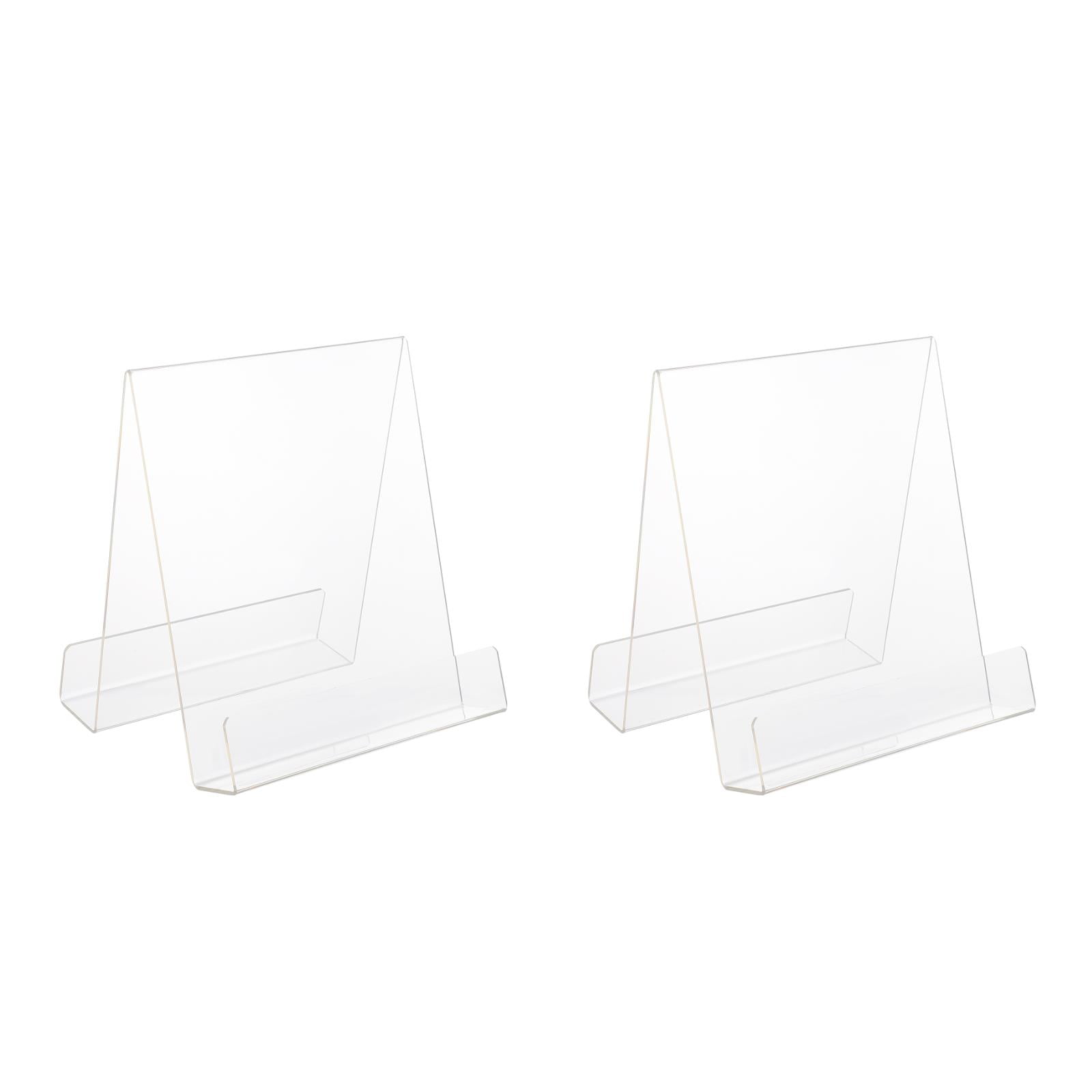 MLINS 2 pcs Acrylic Book Rack Practical Display Stand Double- Book ...