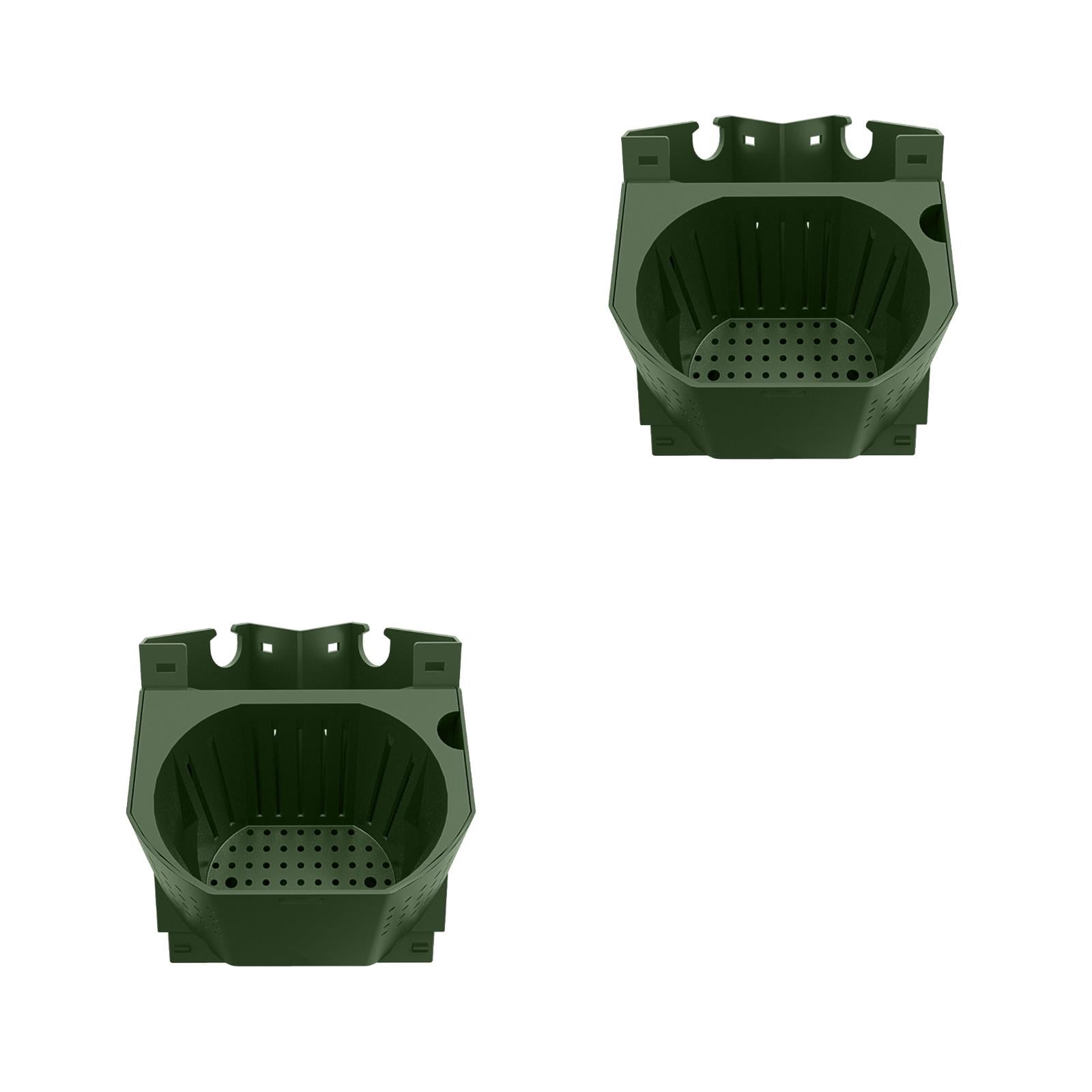 MLINS 2 pcs Corner Planter Wall Mounted Plant Pot Right Angle Flower ...