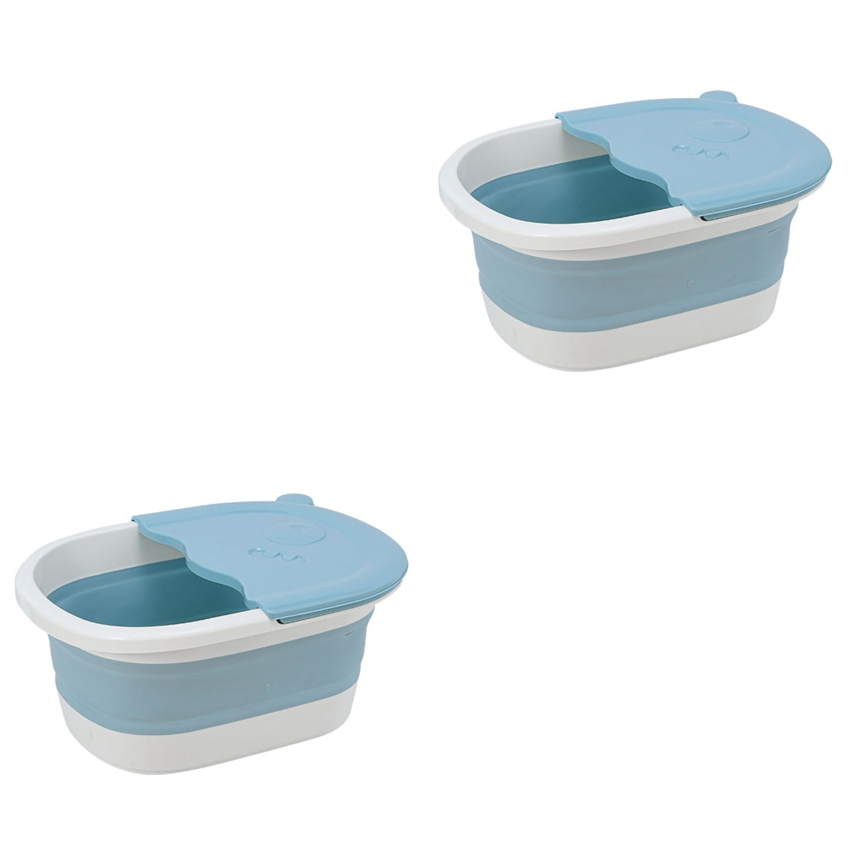 MLINS 2 pcs Folding Massage Feet Bath Basin Household Feet Washing ...