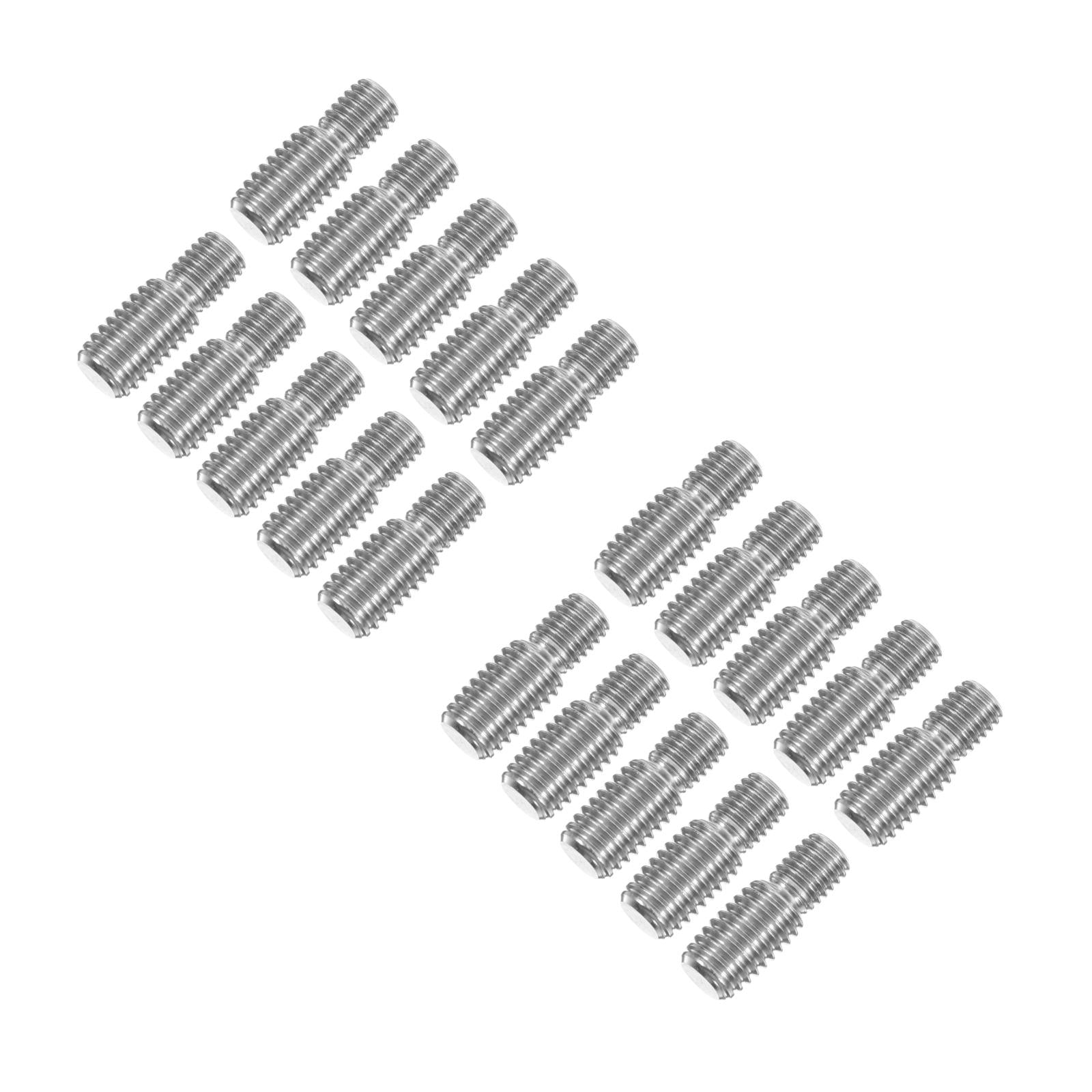 MLINS 20 PCS Double End Threaded Screws Bolts Thread Reducer Adapters ...